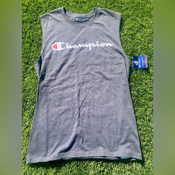 Champion | Shirts | Dark Grey Champion Muscle Tank | Poshmark
